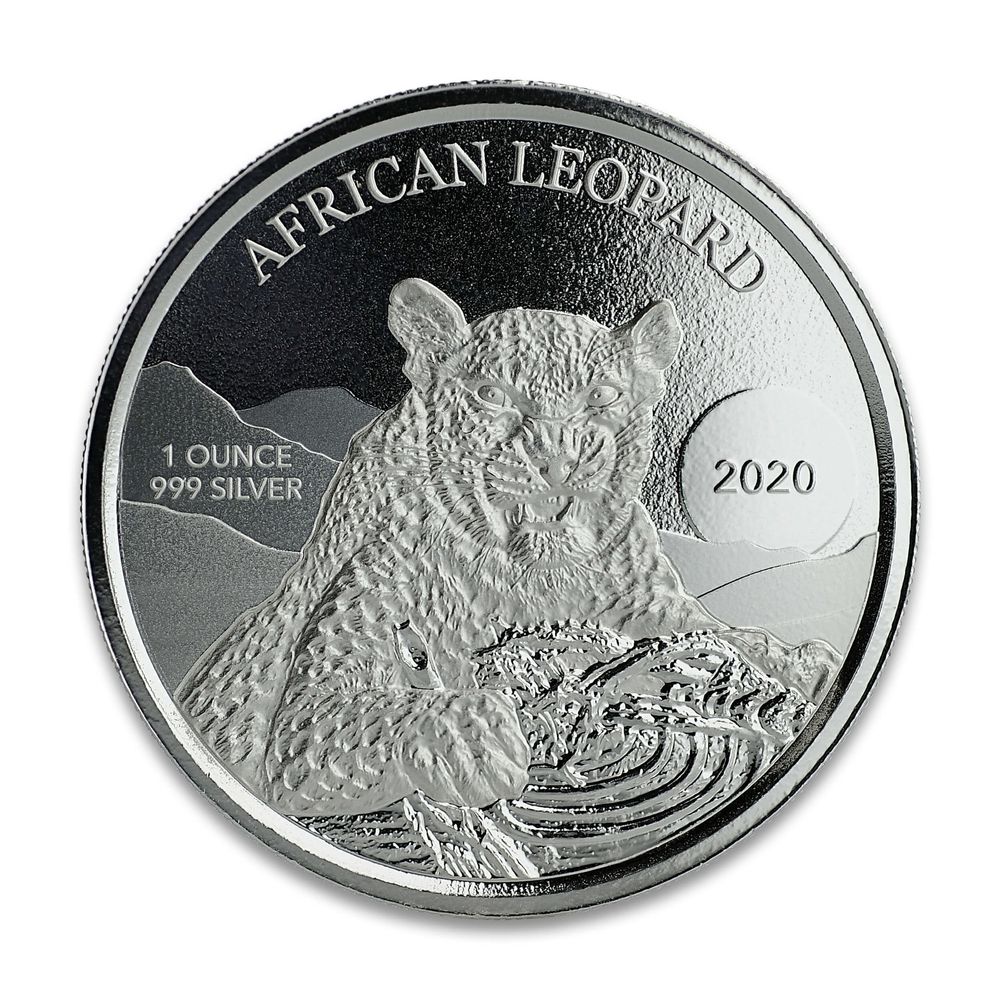Buy 2020 Ghana African Leopard 1 oz Silver Coin fine silver coins by ...