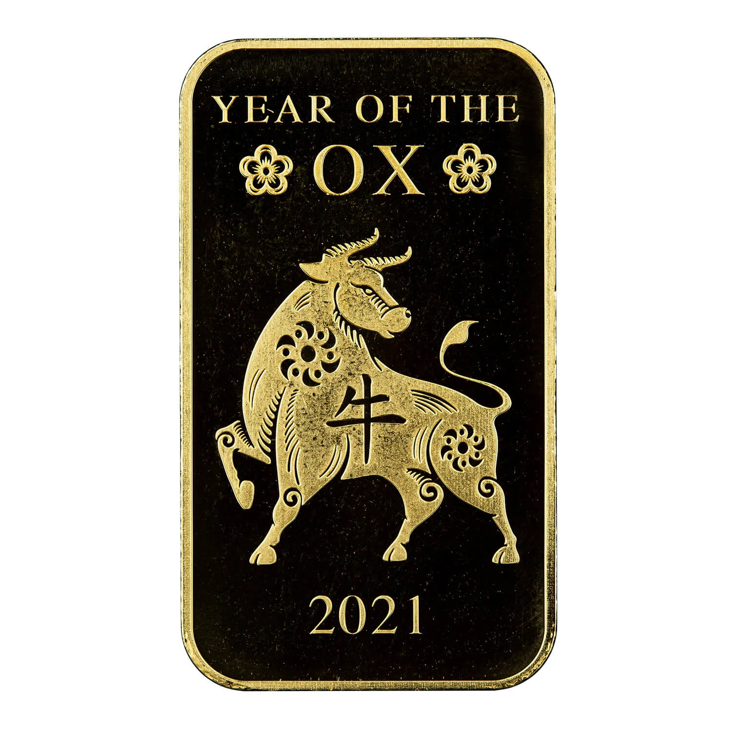 2021 Year of the Ox 1 oz Gold Bar | Scottsdale Mint
