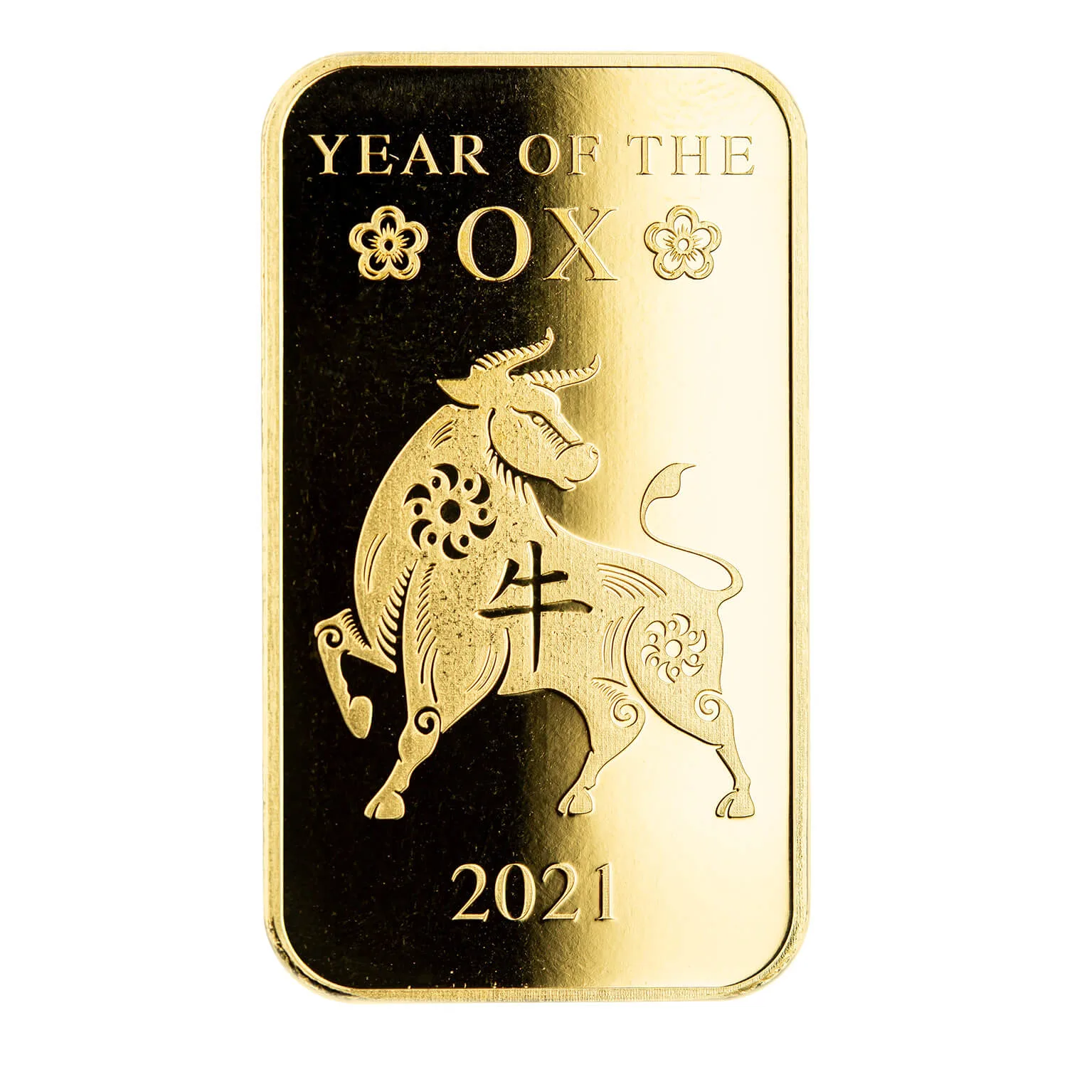 2021 Year of the Ox 1 oz Gold Bar | Scottsdale Mint