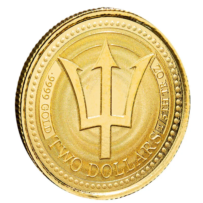 2021 Barbados Trident 1/5 oz Gold Coin | Scottsdale Mint