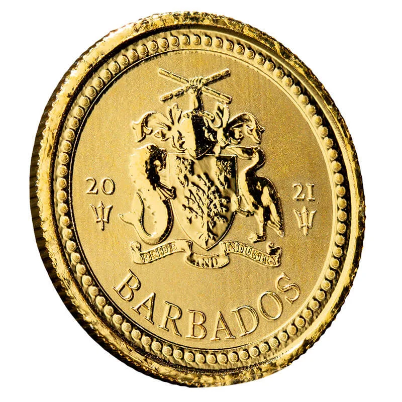 2021 Barbados Trident 1/5 oz Gold Coin | Scottsdale Mint