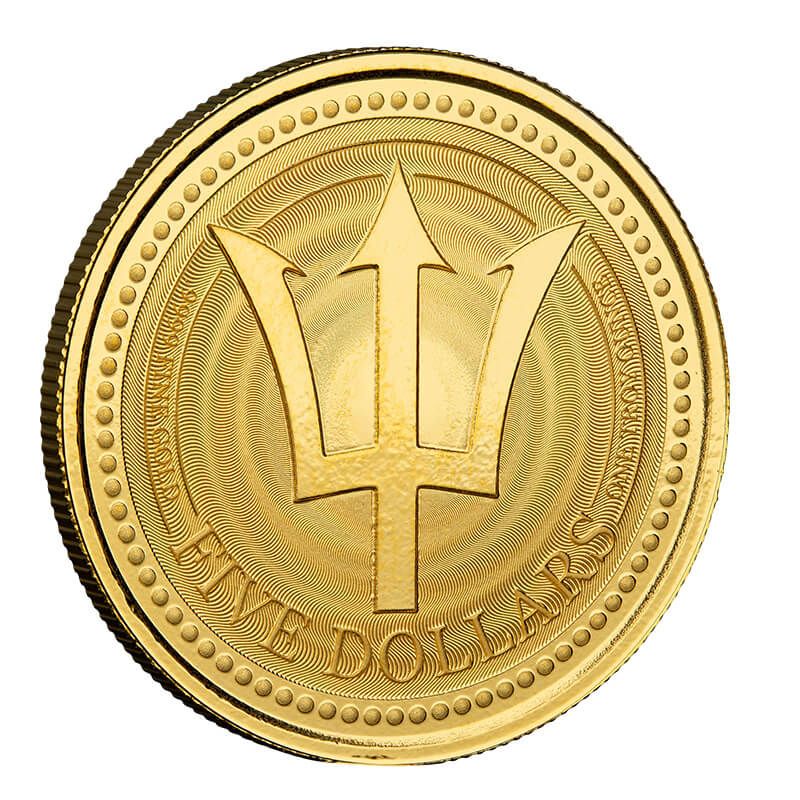 Shop 2021 Barbados Trident 1 oz Gold Coin