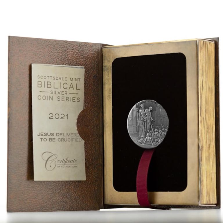 2021 Biblical Series | Jesus Delivered To Be Crucified 2 oz Silver Coin ...