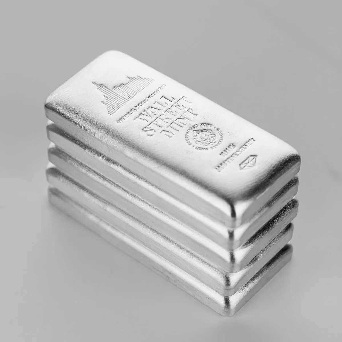 10 oz Silver Bar | Wall Street Mint Silver | Scottsdale Poured Silver Bars