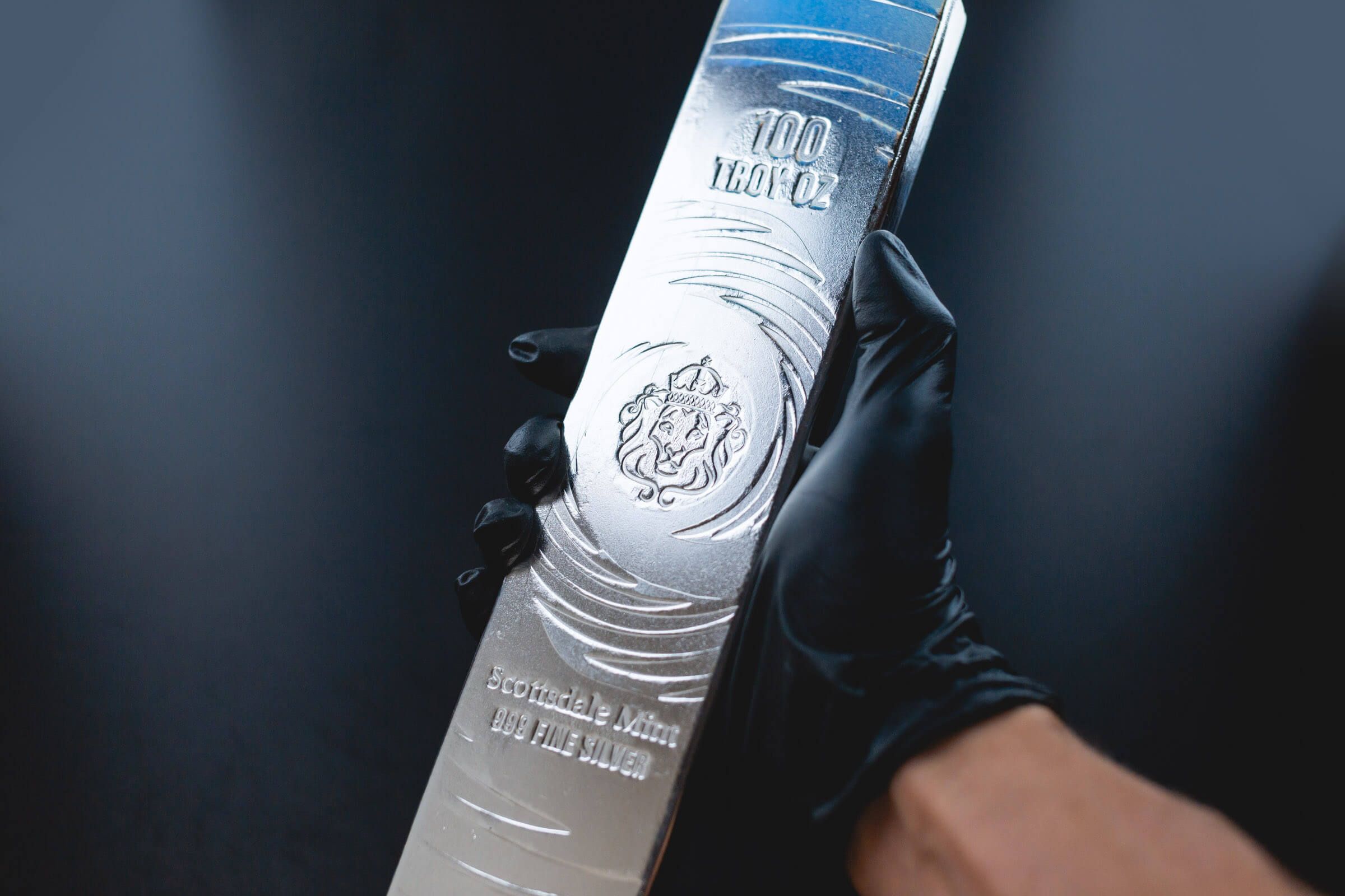 Scottsdale 100 oz Long Cast Silver Bar | Scottsdale Mint