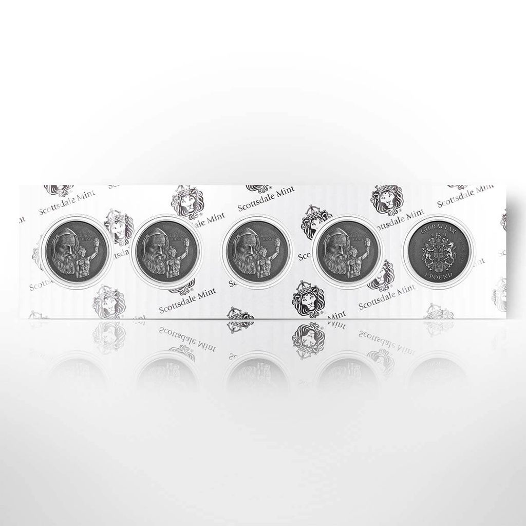 2021 Gibraltar Perseus With The Head of Medusa 1 oz Silver Antique