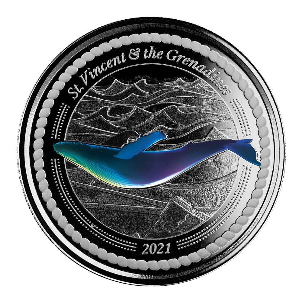 2021 EC8 St Vincent 1 oz Silver Color Coin