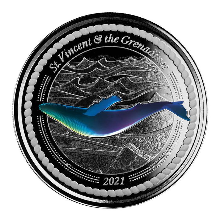 2021 EC8 St Vincent 1 oz Silver Color Coin