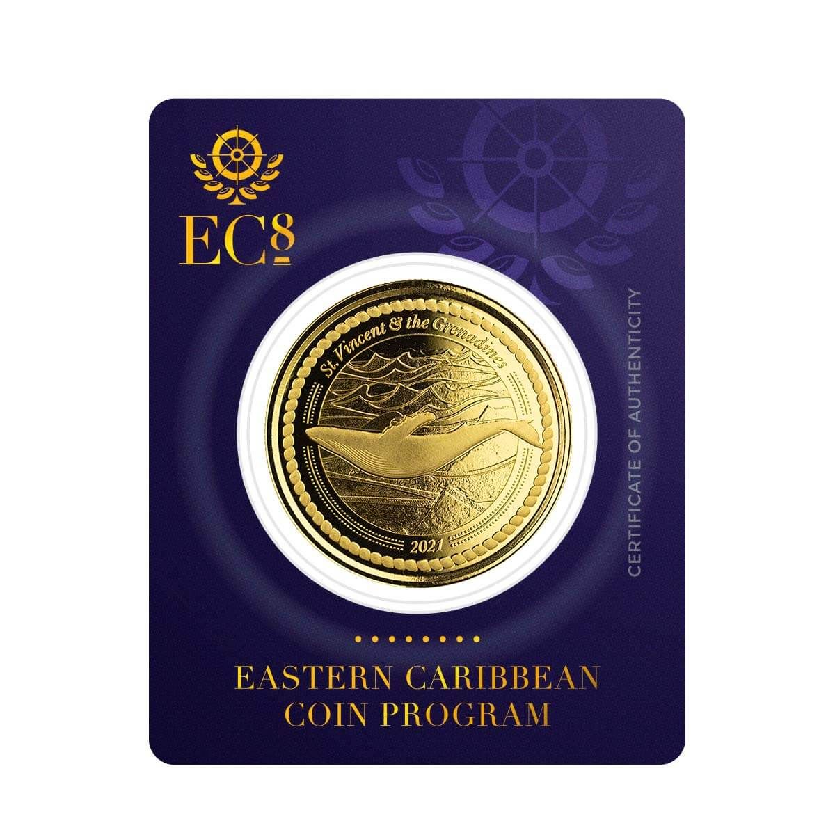 Shop 2021 EC8 St Vincent 1 oz Gold Coin