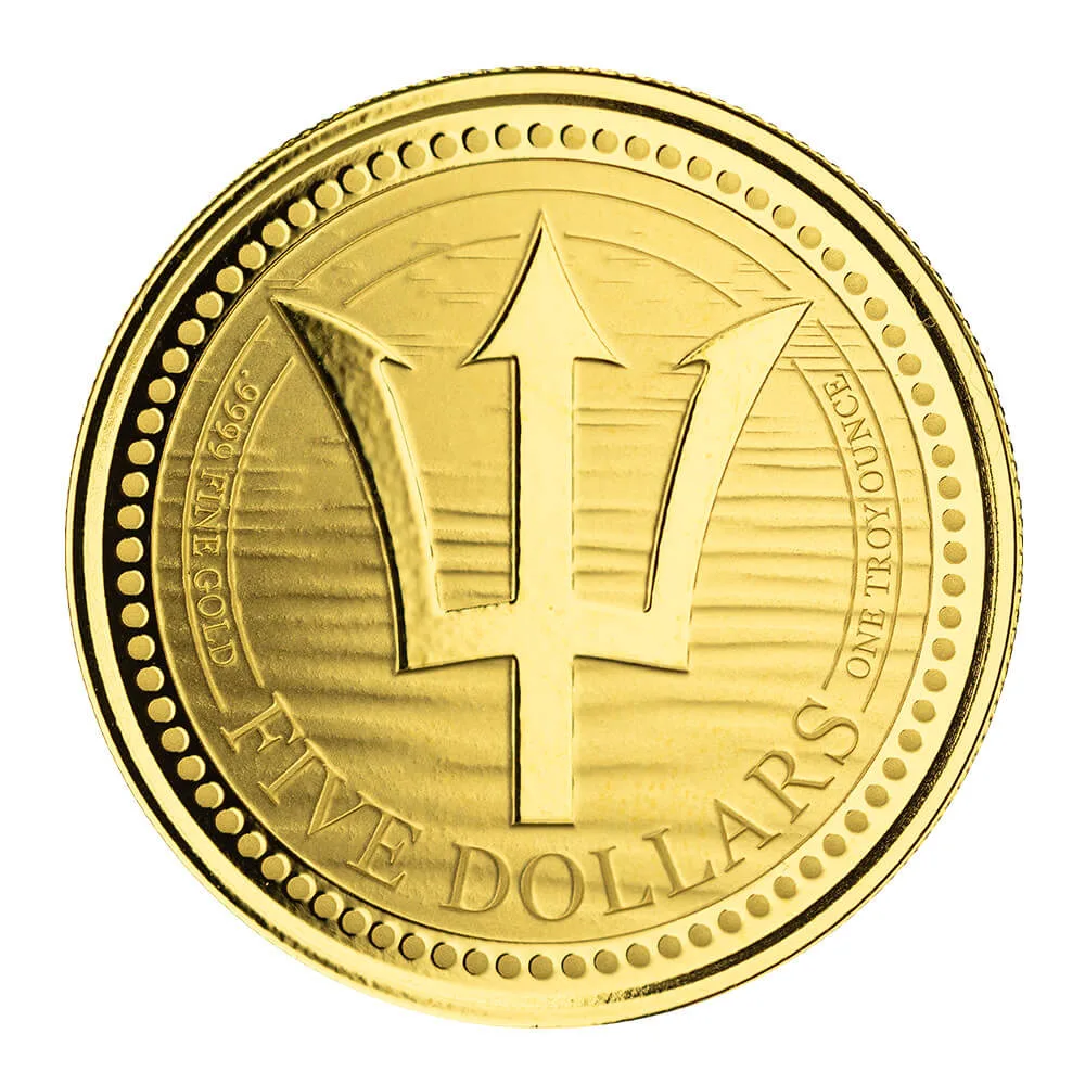 Shop 2022 Barbados Trident 1 oz Gold Coin