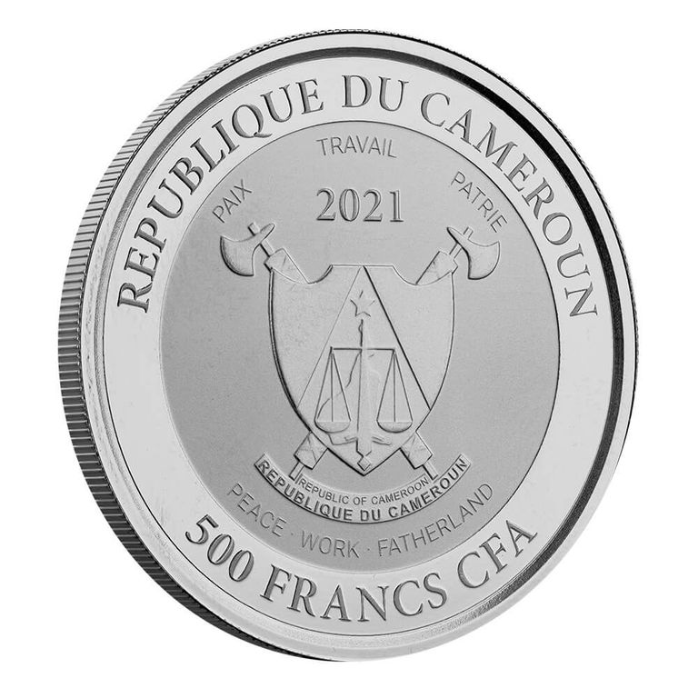 2021 Cameroon Mandrill 1 oz Silver Coin