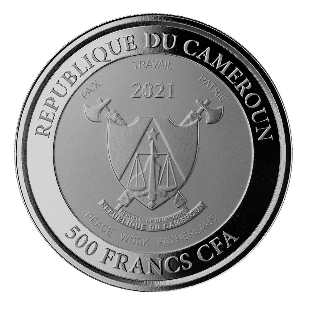 2021 Cameroon Mandrill 1 oz Silver Coin