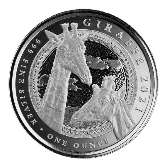 Shop the 2021 Equatorial Guinea Giraffe 1 oz Silver Coin