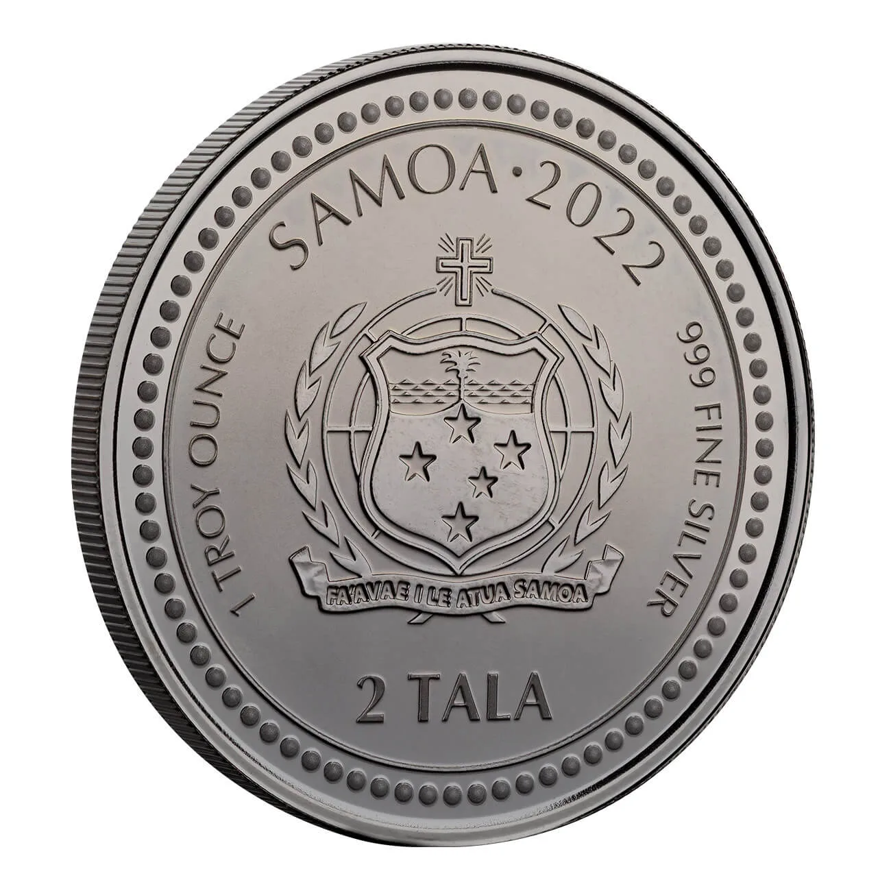 Shop 2022 Samoa Jesus Collection Light of Christ 1 oz Silver with Black ...