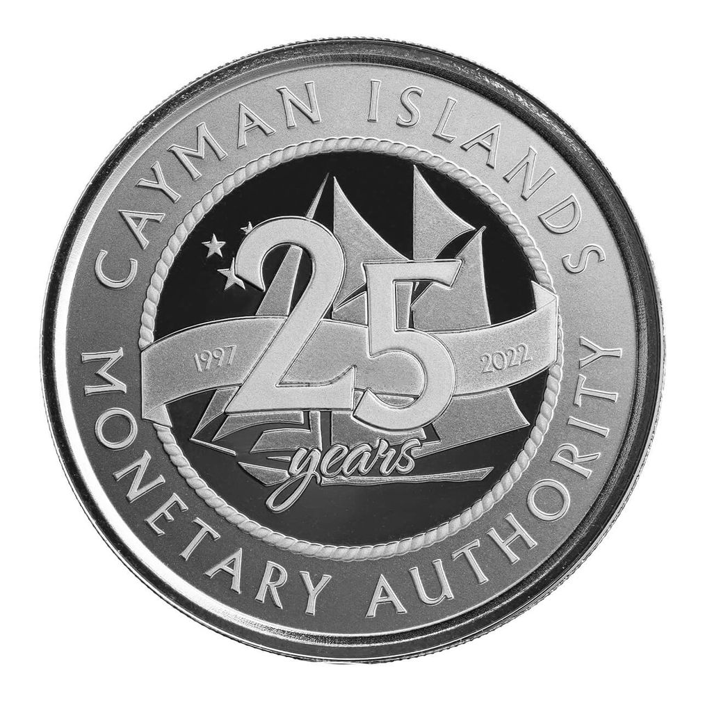 2022 Cayman Islands CIMA 25th Anniversary 1 oz Silver Proof Coin
