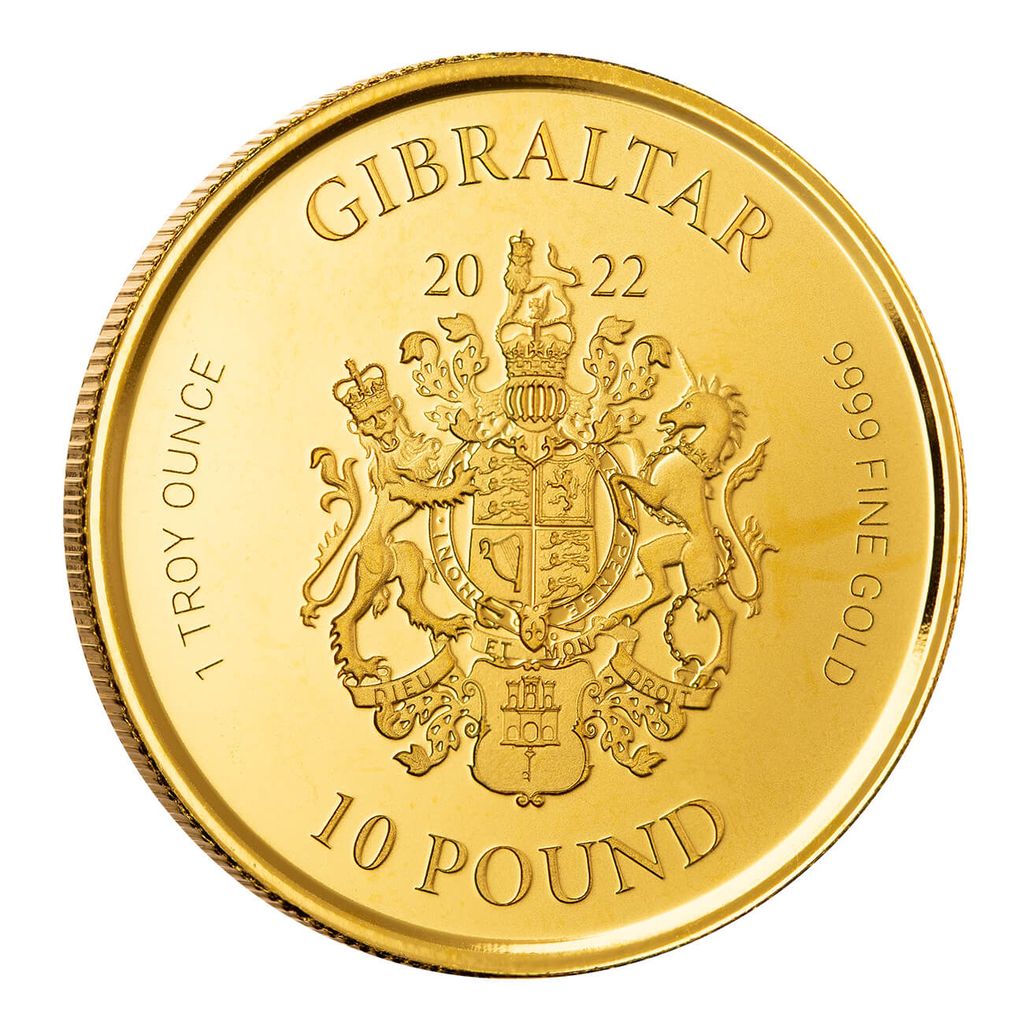 2022 Gibraltar Lady Justice 1 oz Gold Coin