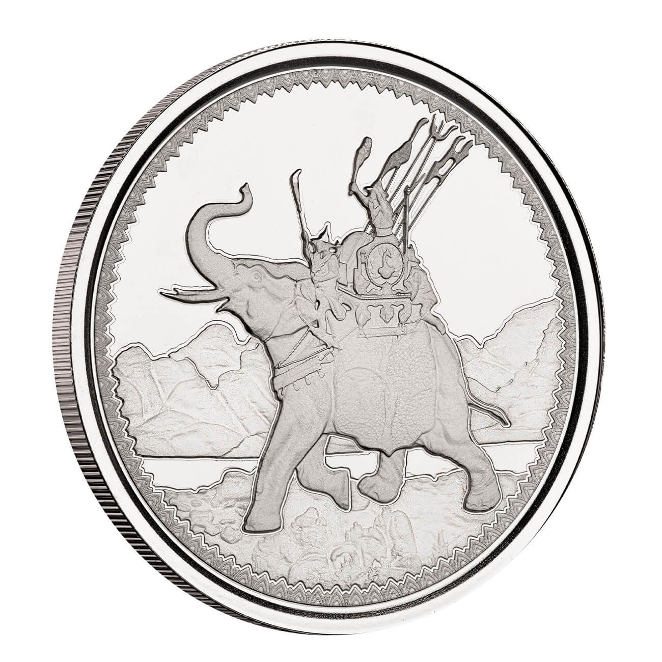 2022 Gibraltar War Elephant 1 oz Silver Proof-like Coin | Scottsdale Mint