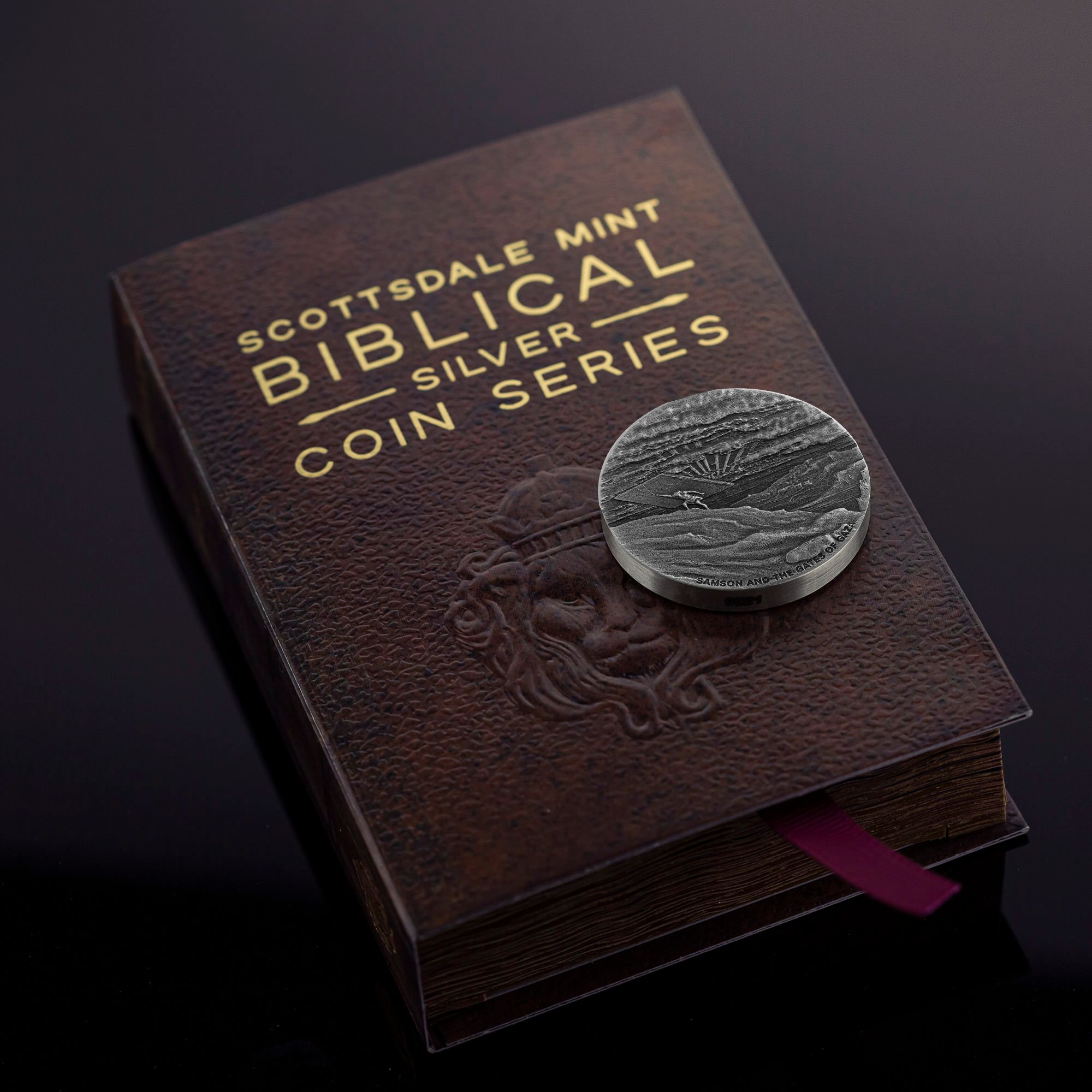 Shop 2022 Biblical | Samson and the Gates of Gaza 2 oz Silver Coin