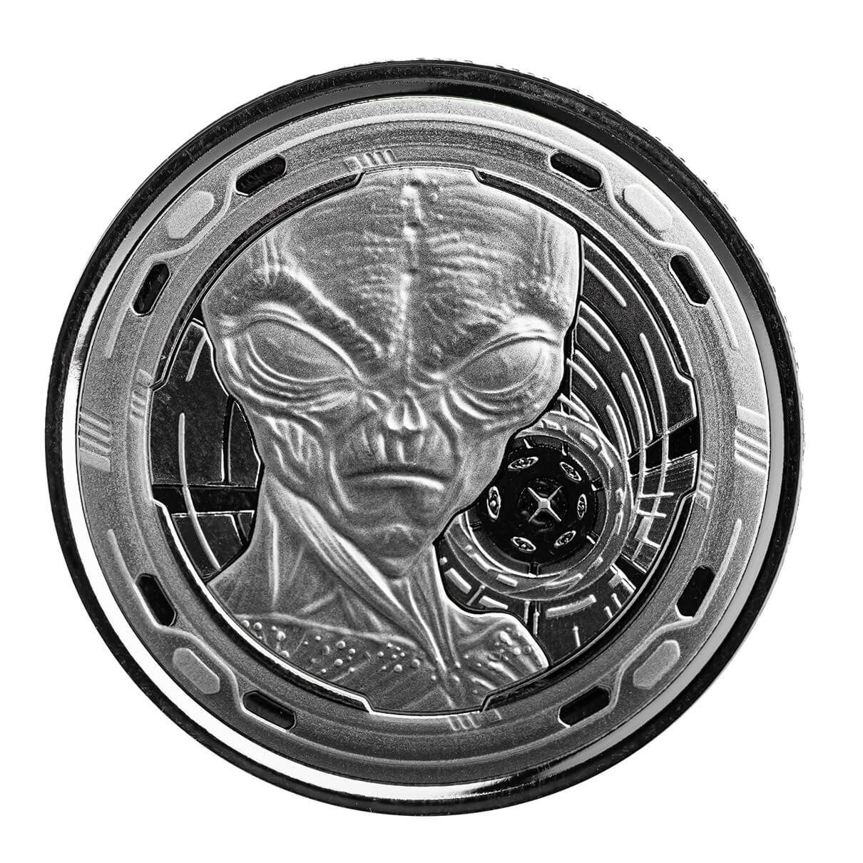 2022 Ghana Alien 1/2 oz Silver Coin | Scottsdale Mint