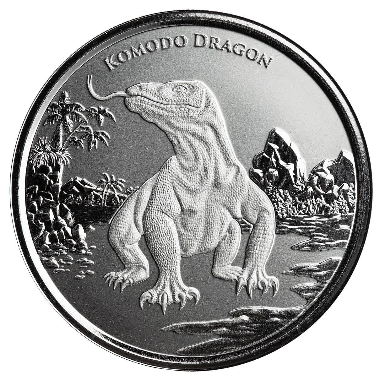 2022 Tokelau Komodo Dragon 1 oz Silver Bu Coin