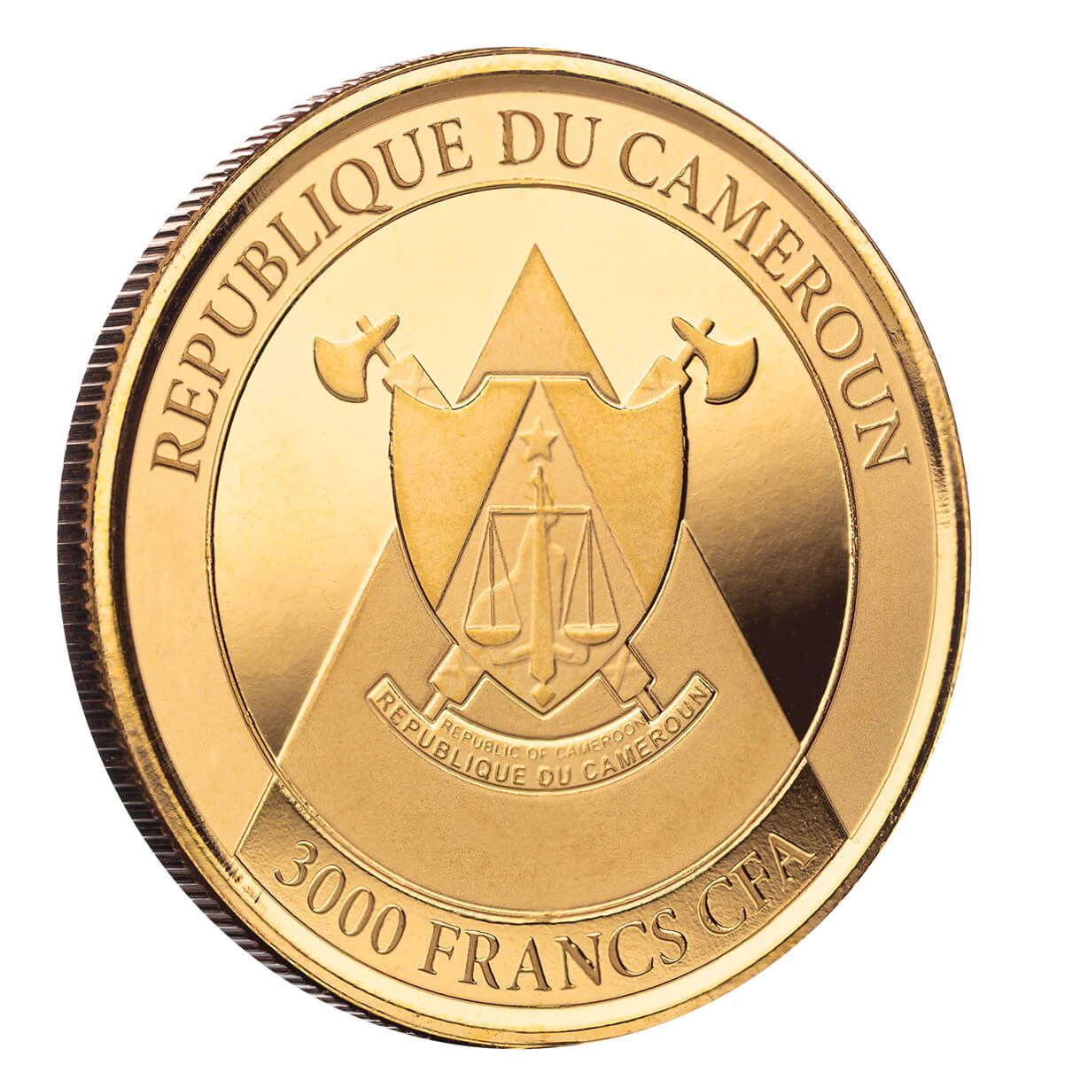 2022 Cameroon Cheetah 1 oz Gold Proof Coin