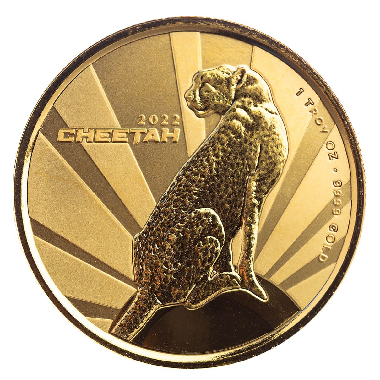 2022 Cameroon Cheetah 1 oz Gold Proof Coin