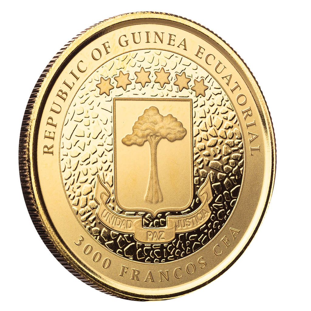 2022 Equatorial Guinea Giraffe 1 oz Gold Proof Coin