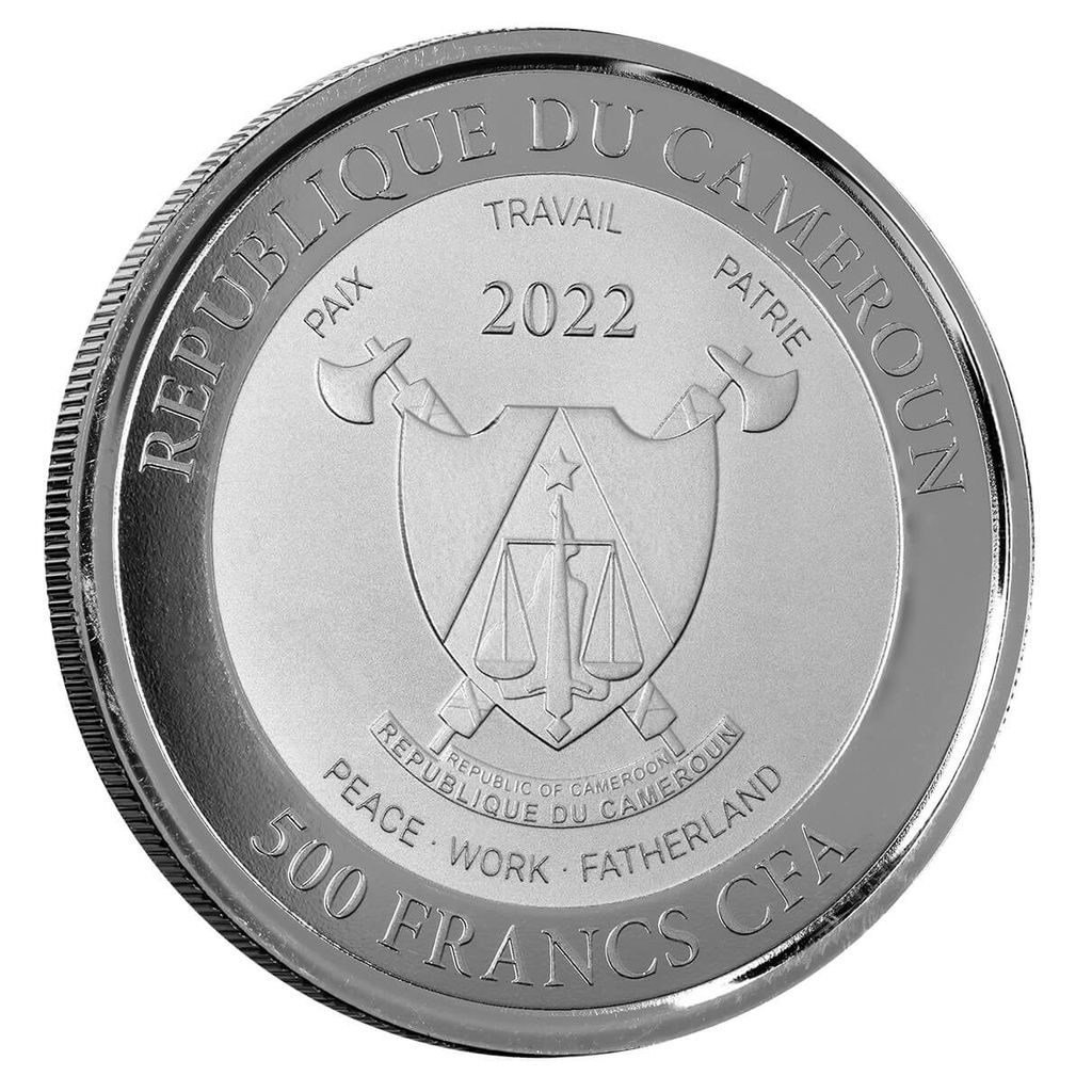 Shop 2022 Cameroon Mandrill 1 oz Silver Coin from Scottsdale Mint. Pure ...