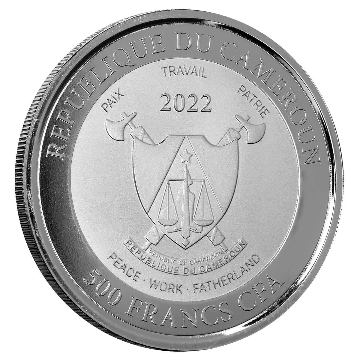 Shop 2022 Cameroon Mandrill 1 oz Silver Coin from Scottsdale Mint. Pure ...