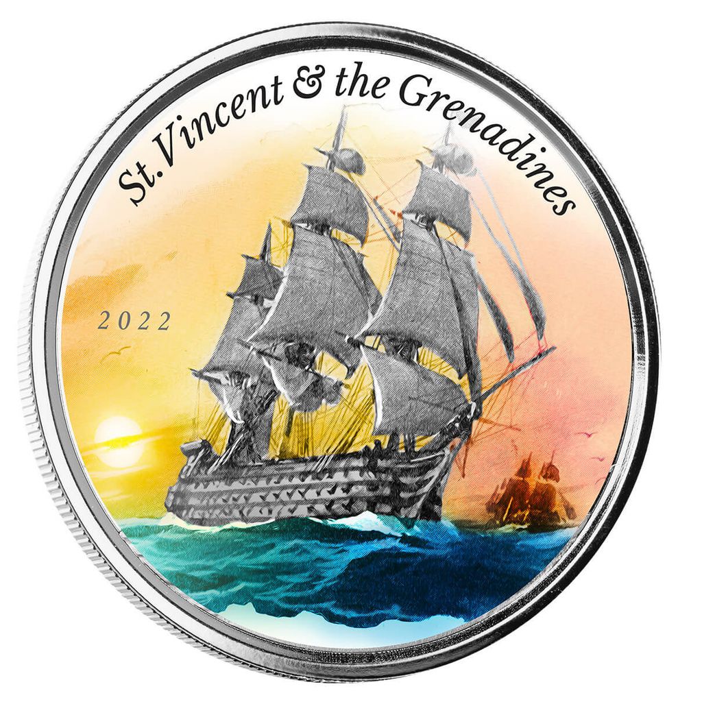 2022 EC8 St Vincent 1 oz Silver Color Coin