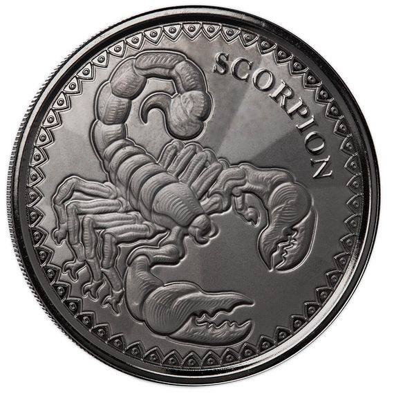 Shop the 2022 Chad Scorpion 1 oz Rhodium Plated Silver Coin ...