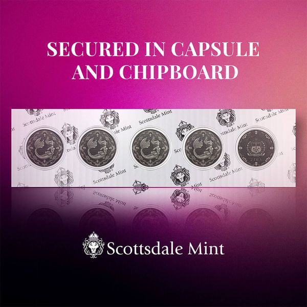 2022 Samoa Mermaid Princess of the Seas 1 oz Silver Antique Coin