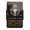 Scottsdale Prepper Gold 1 Gram Gold Bar | Scottsdale Mint