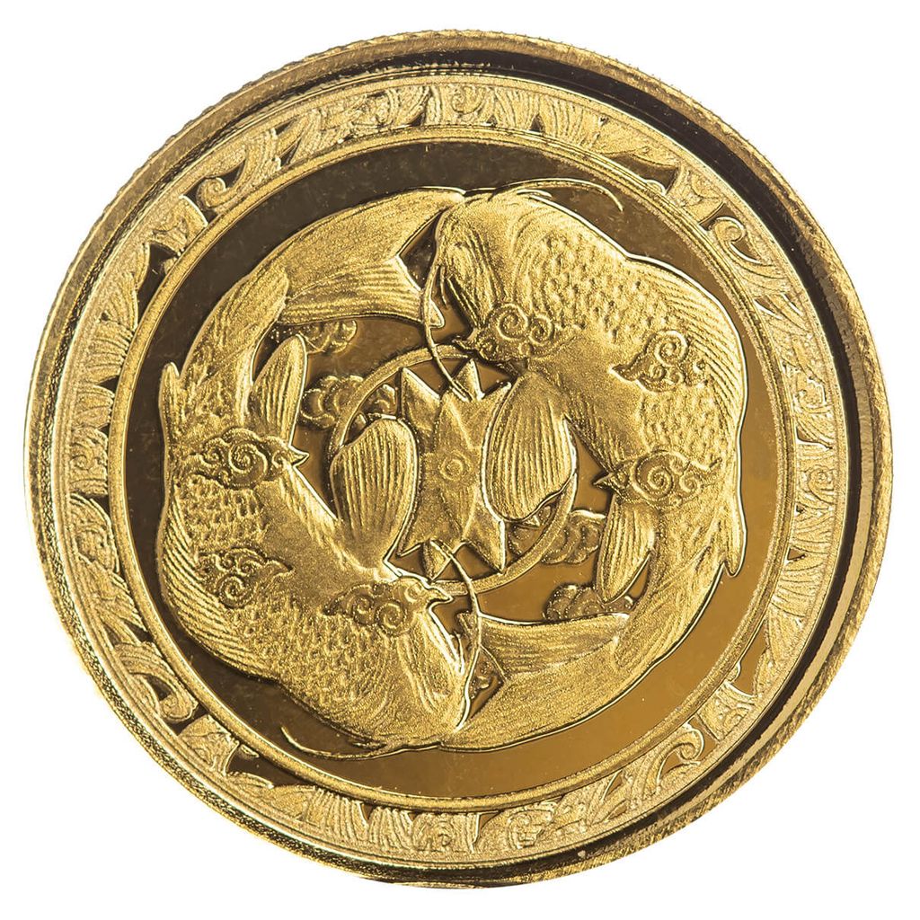2023 Fiji Koi Fish Tenth oz Gold Proof Like Coin