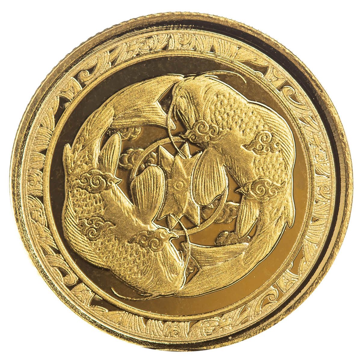 2023 Fiji Koi Fish Tenth oz Gold Proof Like Coin