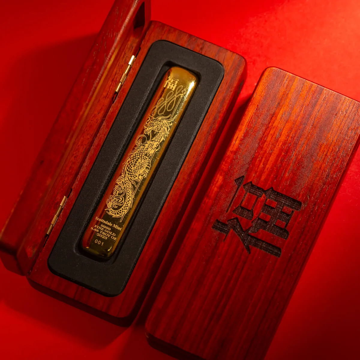 8.88 oz Lucky Dragon Gold Bar