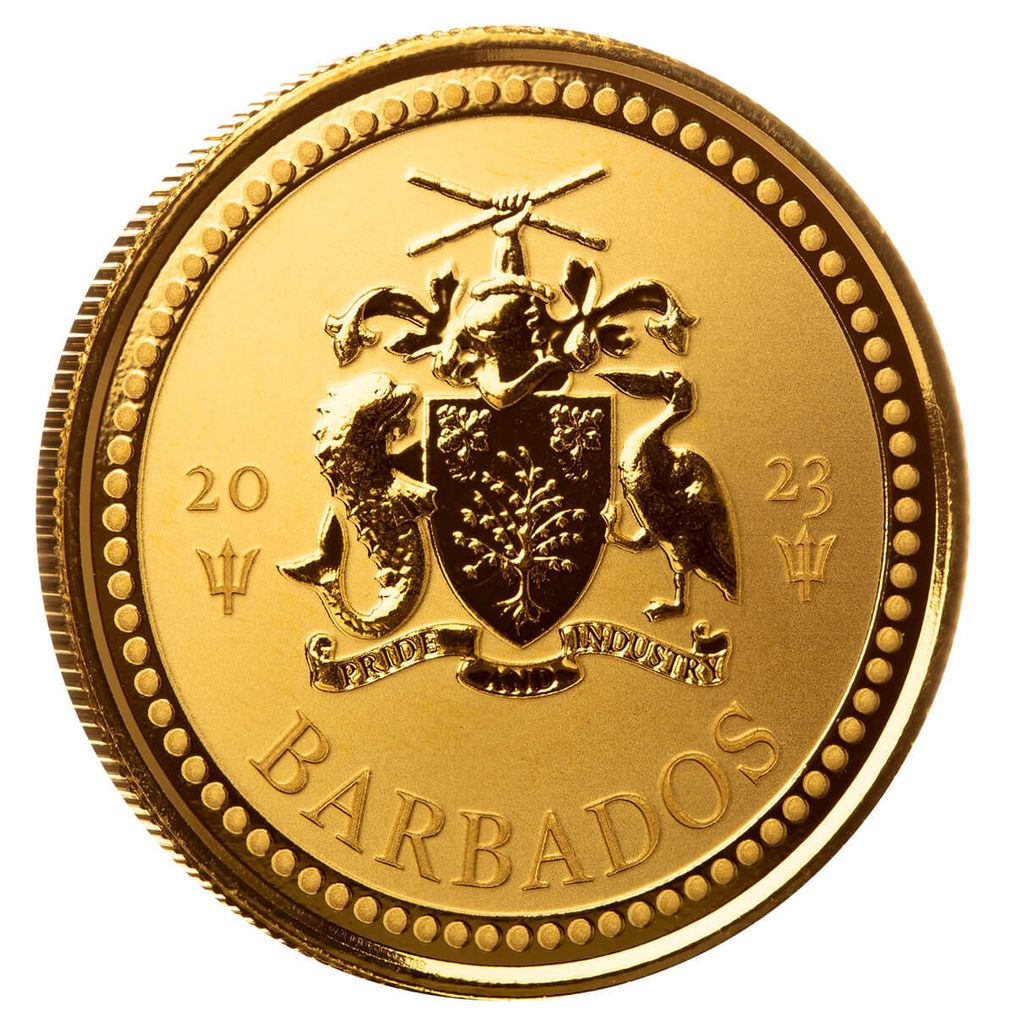 2023 Barbados Trident 1 oz Gold Coin