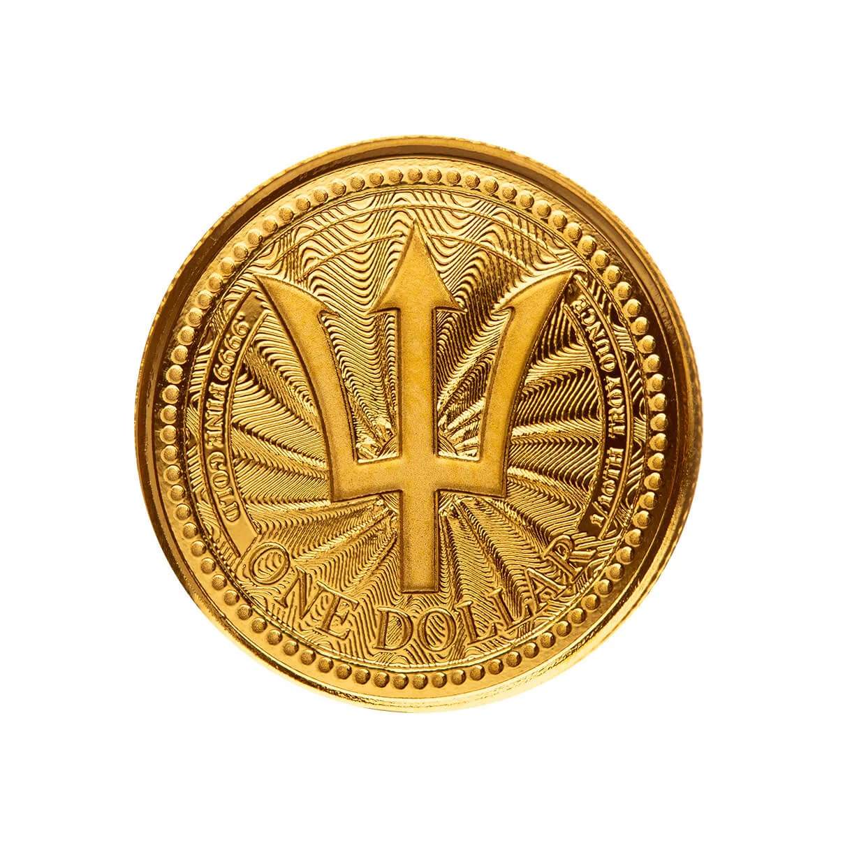2023 Barbados Trident 1/10 oz Gold Coin