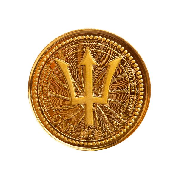 2023 Barbados Trident 1/10 oz Gold Coin