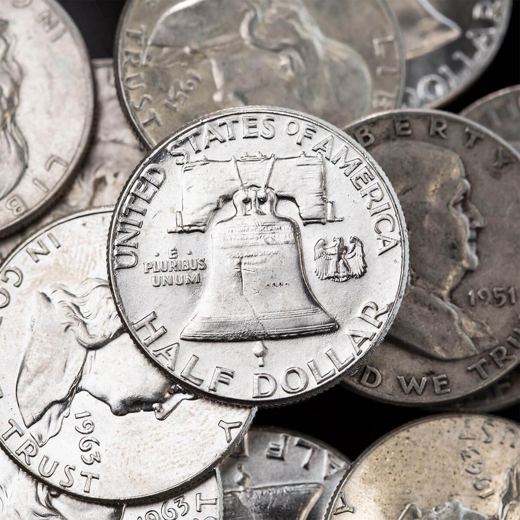 US Mint 90% Constitutional Silver Franklin Half Dollars | Scottsdale Mint