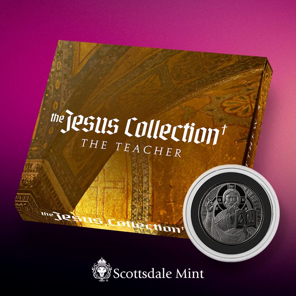 Shop 2023 Samoa Jesus Collection The Teacher 1/2 oz Silver with Black ...
