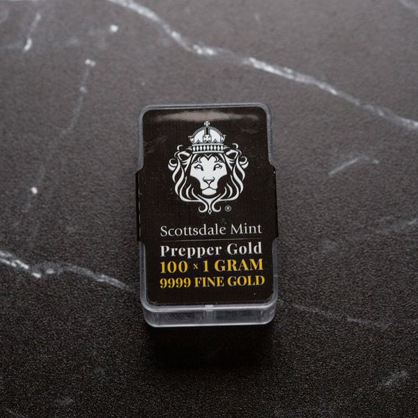 Prepper Gold Bar Storage Box Case (Empty) | Scottsdale Mint