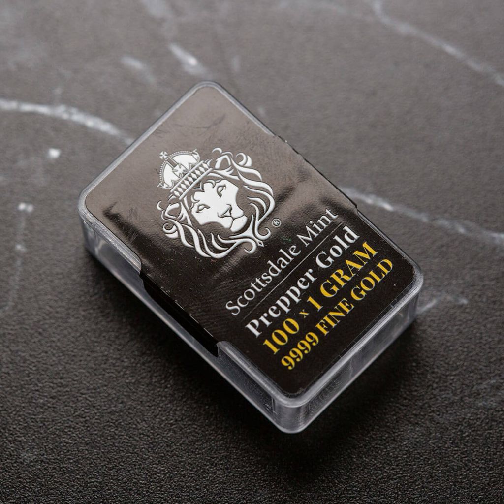 Prepper Gold Bar Storage Box Case (Empty) | Scottsdale Mint