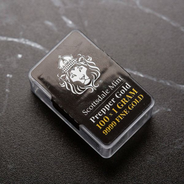 Prepper Gold Bar Storage Box Case (Empty) | Scottsdale Mint
