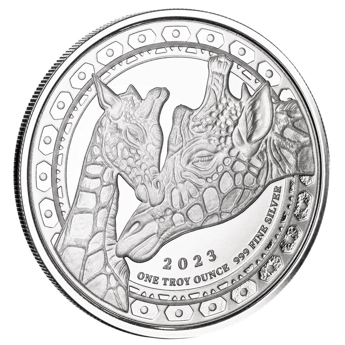 Shop 2023 Equatorial Guinea Giraffe 1 oz Silver Coin | Giraffe Coins