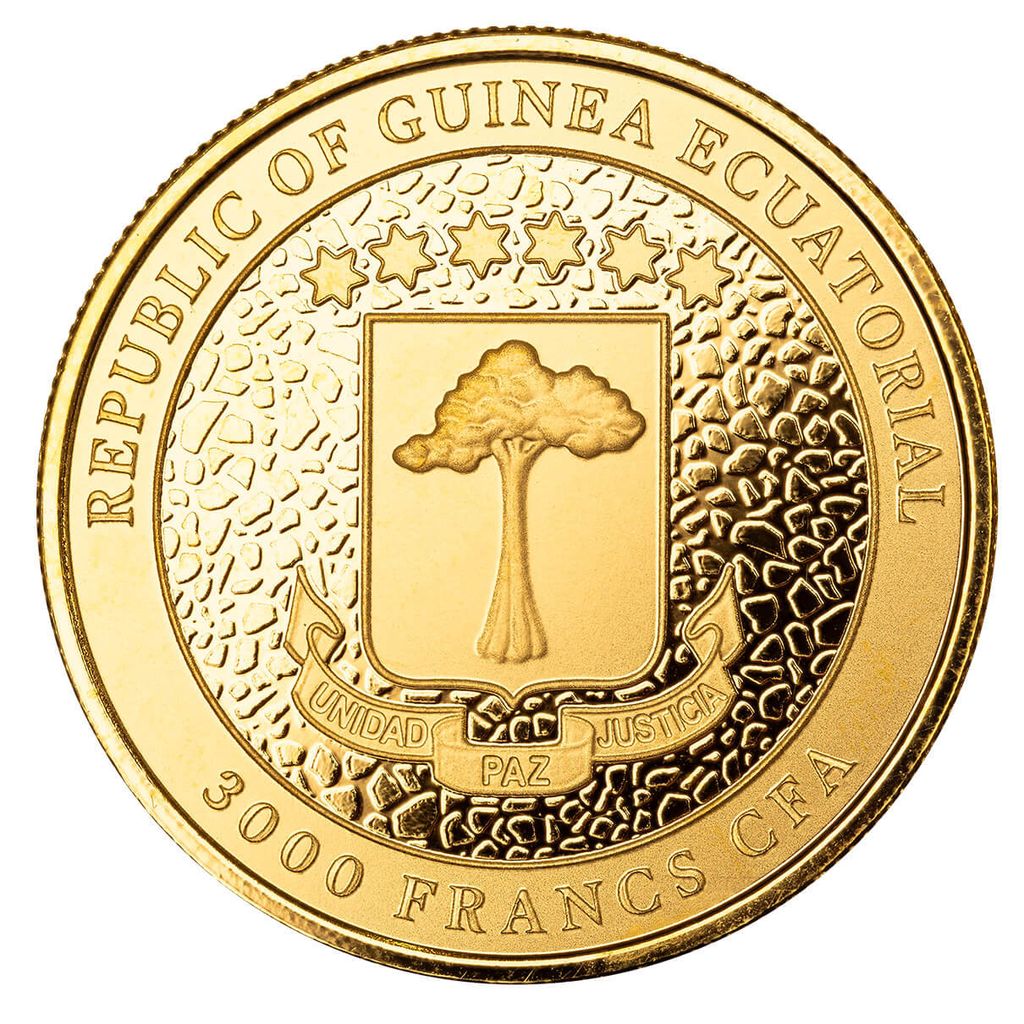2023 Equatorial Guinea Giraffe 1 oz Gold Proof Coin