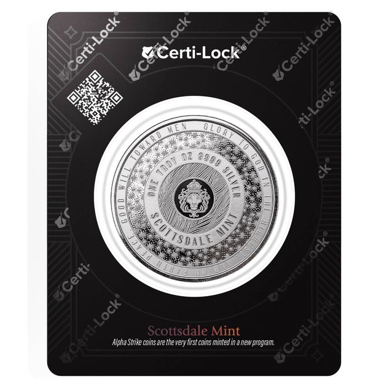 Scottsdale Snowflake 1 Troy oz 9999 Silver Bullion Round - Alpha Strike