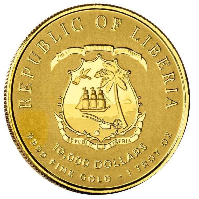 2024 Liberia Commander Series George Patton Bust 1 Troy oz 9999 Gold Coin