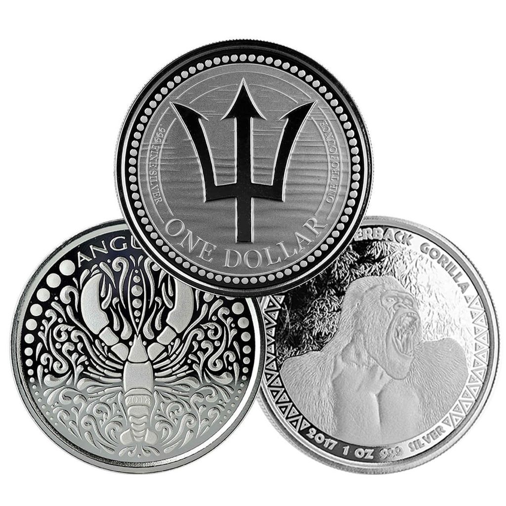 Random Secondary Scottsdale Mint 1 oz Silver Coin (Circulated ...