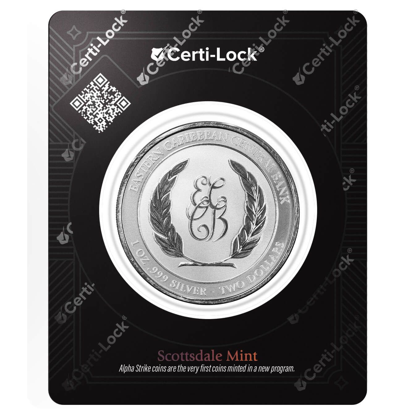 2023 EC8 St Kitts And Nevis Conch Shell 1 oz Silver Coin Alpha Strike